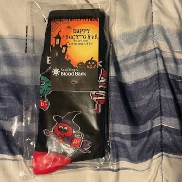 Underwear & Socks | San Diego Blood Bank Sdbb Socktober Socks | Poshmark